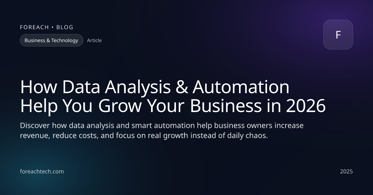 How Data Analysis & Automation Help You Grow Your Business in 2026 ...